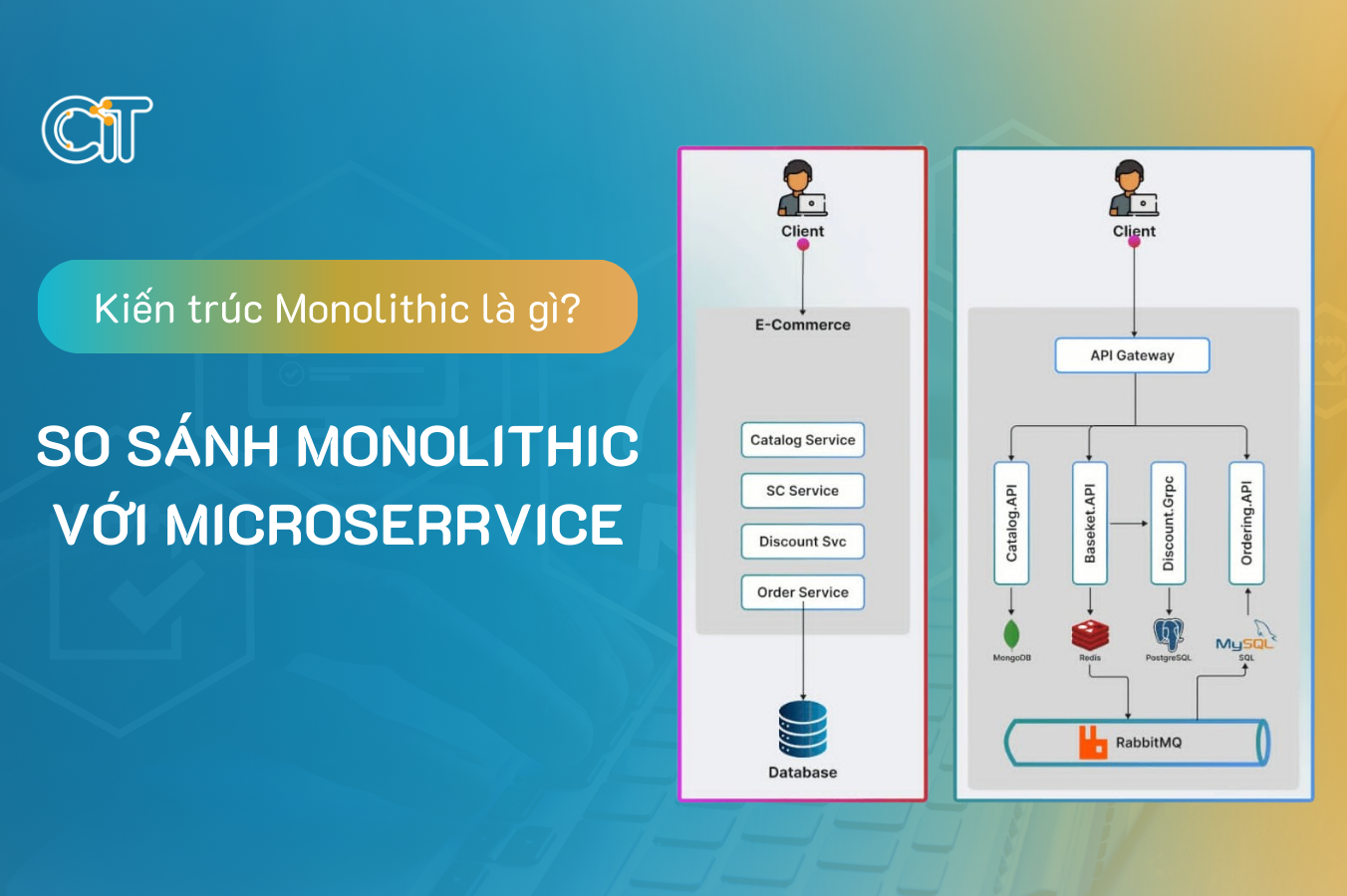 Kiến trúc Monolithic là gì?So sánh monolithic vs microservic
